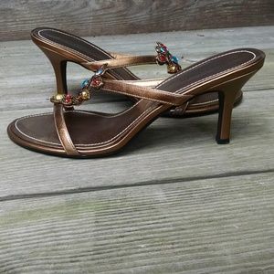 Dress Barn | Shoes | Dressbarn Bronze Stone Age Heels | Poshmark